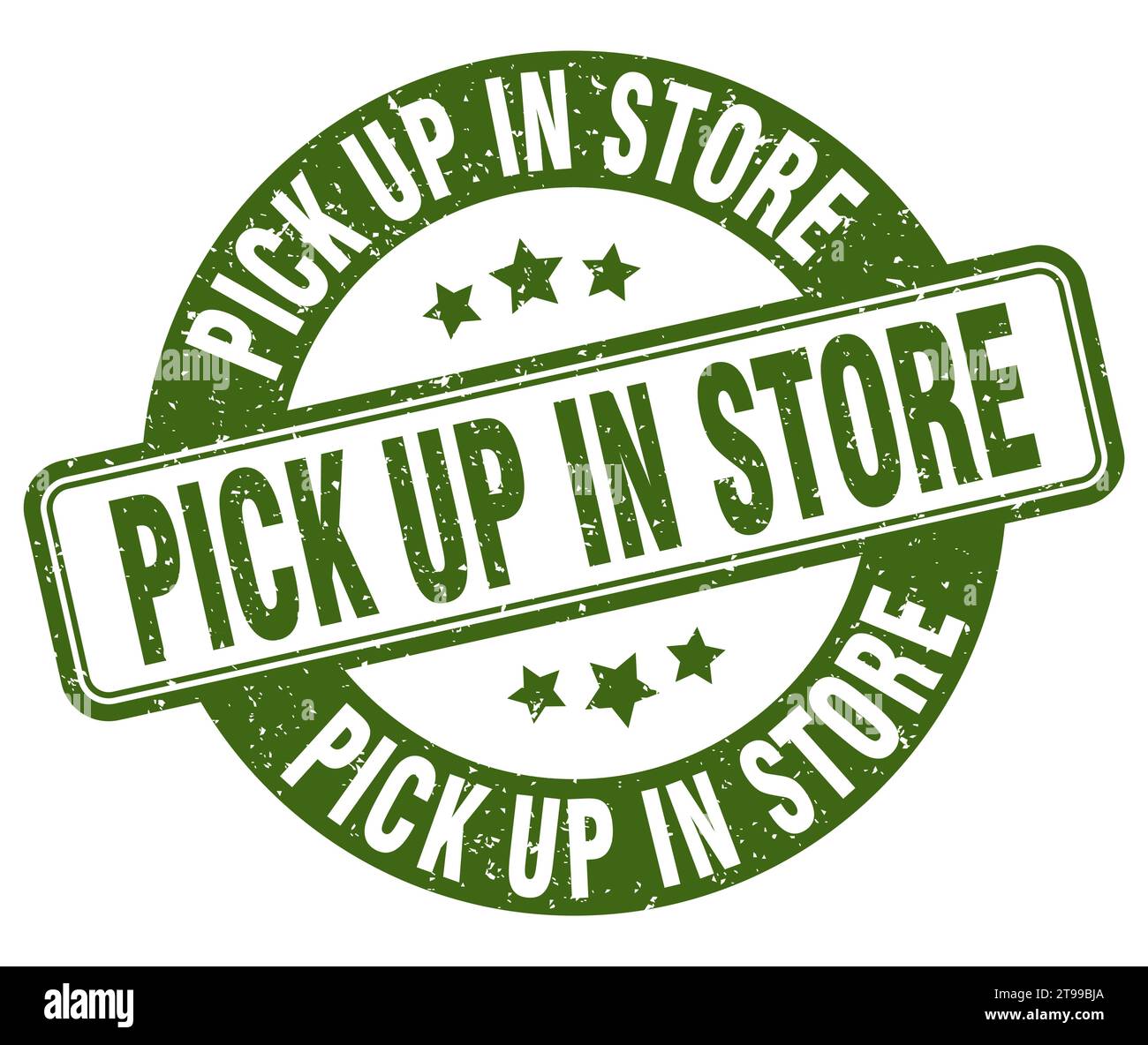 pick up in store stamp. pick up in store sign. round grunge label Stock ...