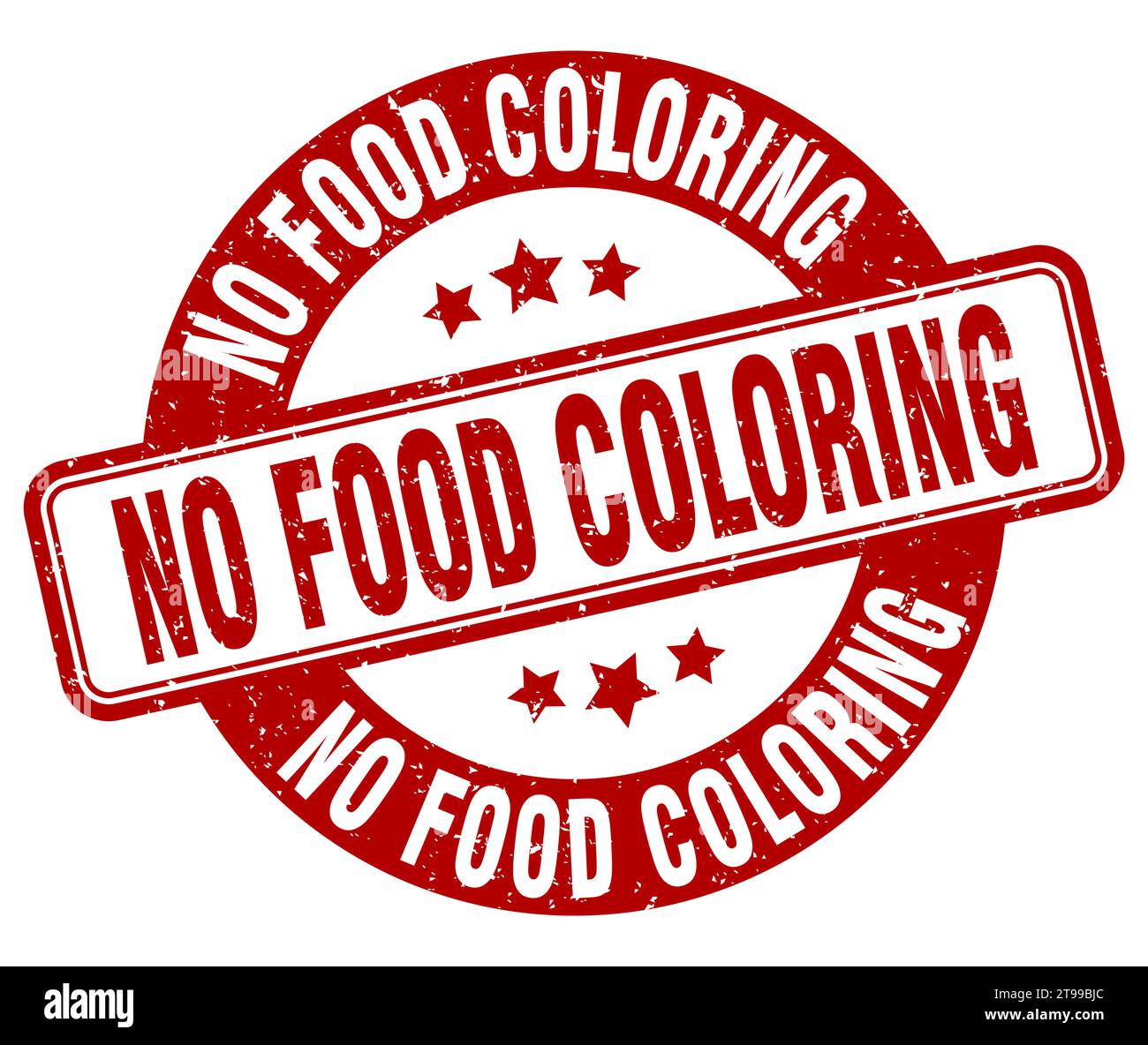 no food coloring stamp. no food coloring sign. round grunge label Stock ...