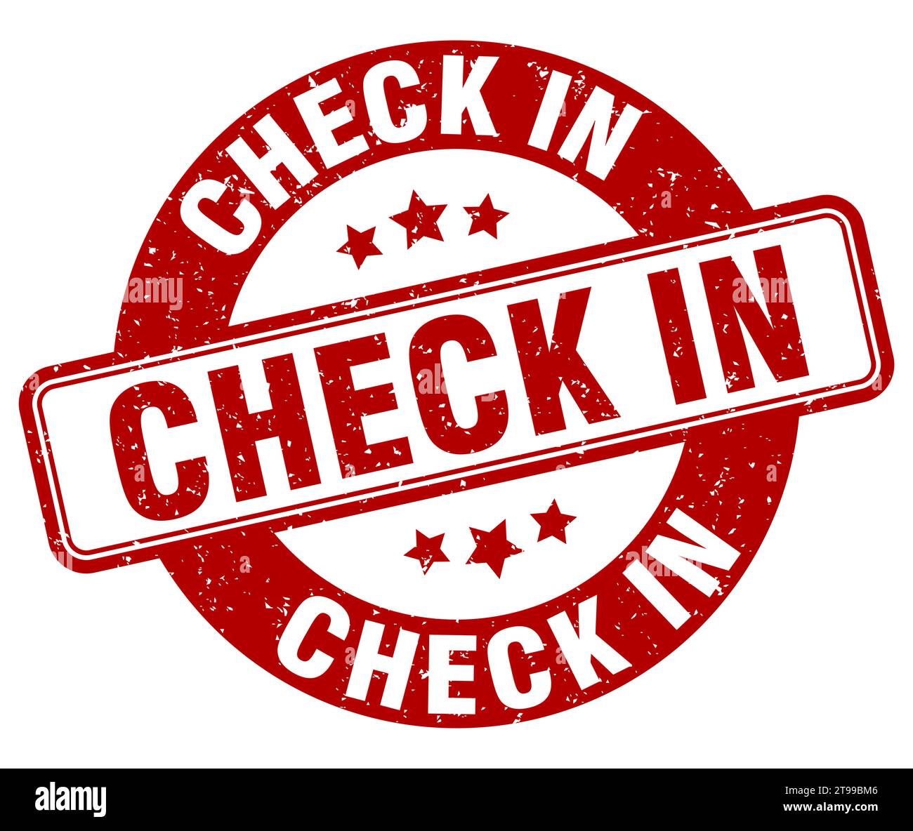 check in stamp. check in sign. round grunge label Stock Vector Image ...