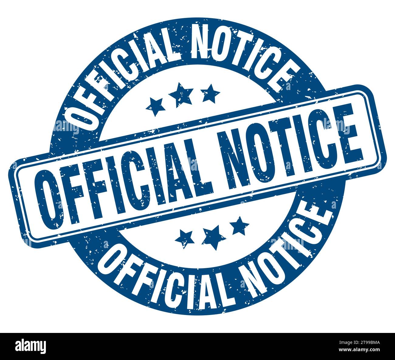 official notice stamp. official notice sign. round grunge label Stock ...