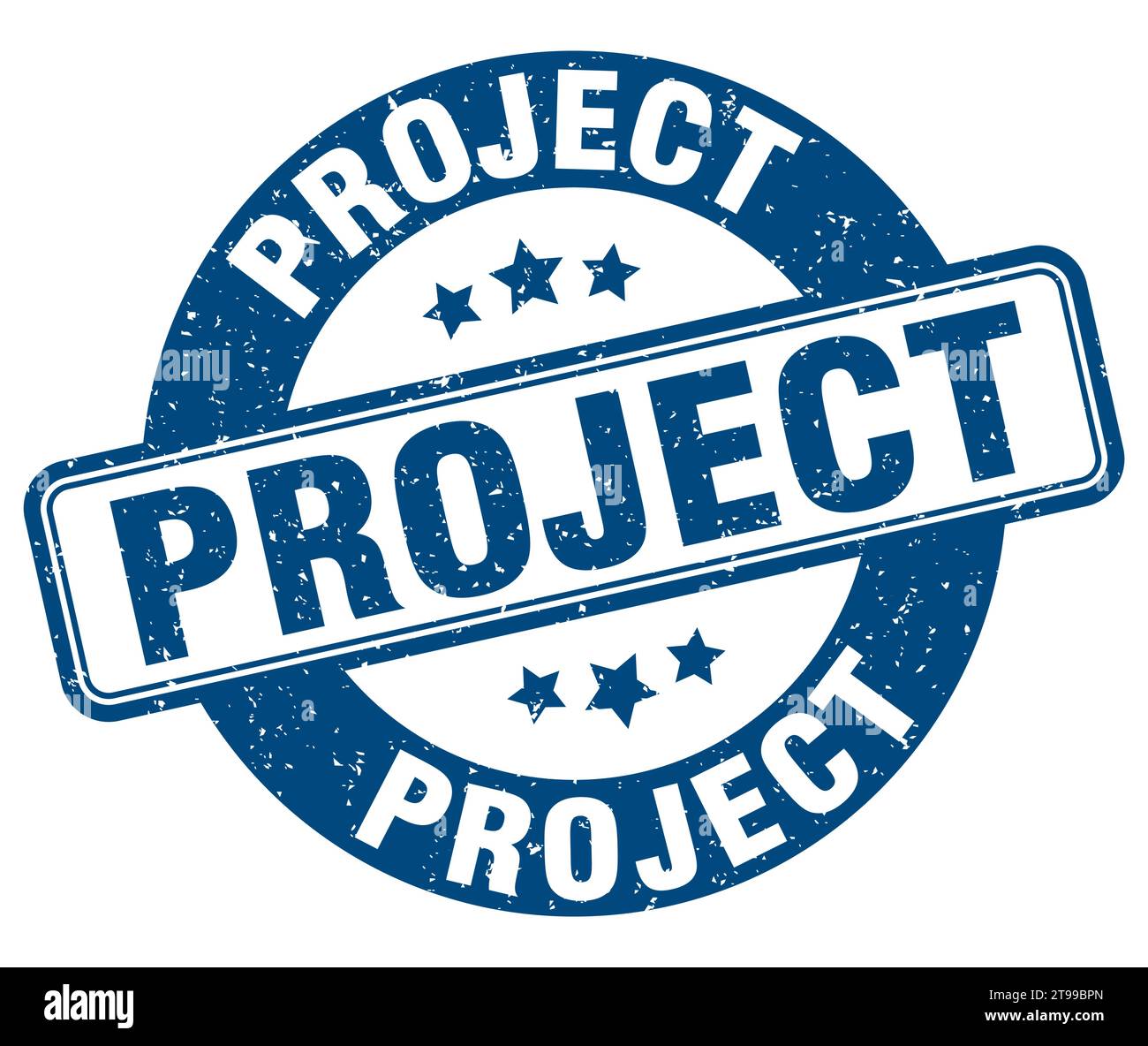 project stamp. project sign. round grunge label Stock Vector Image ...