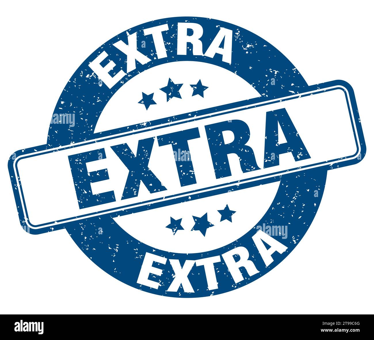 extra stamp. extra sign. round grunge label Stock Vector Image & Art ...