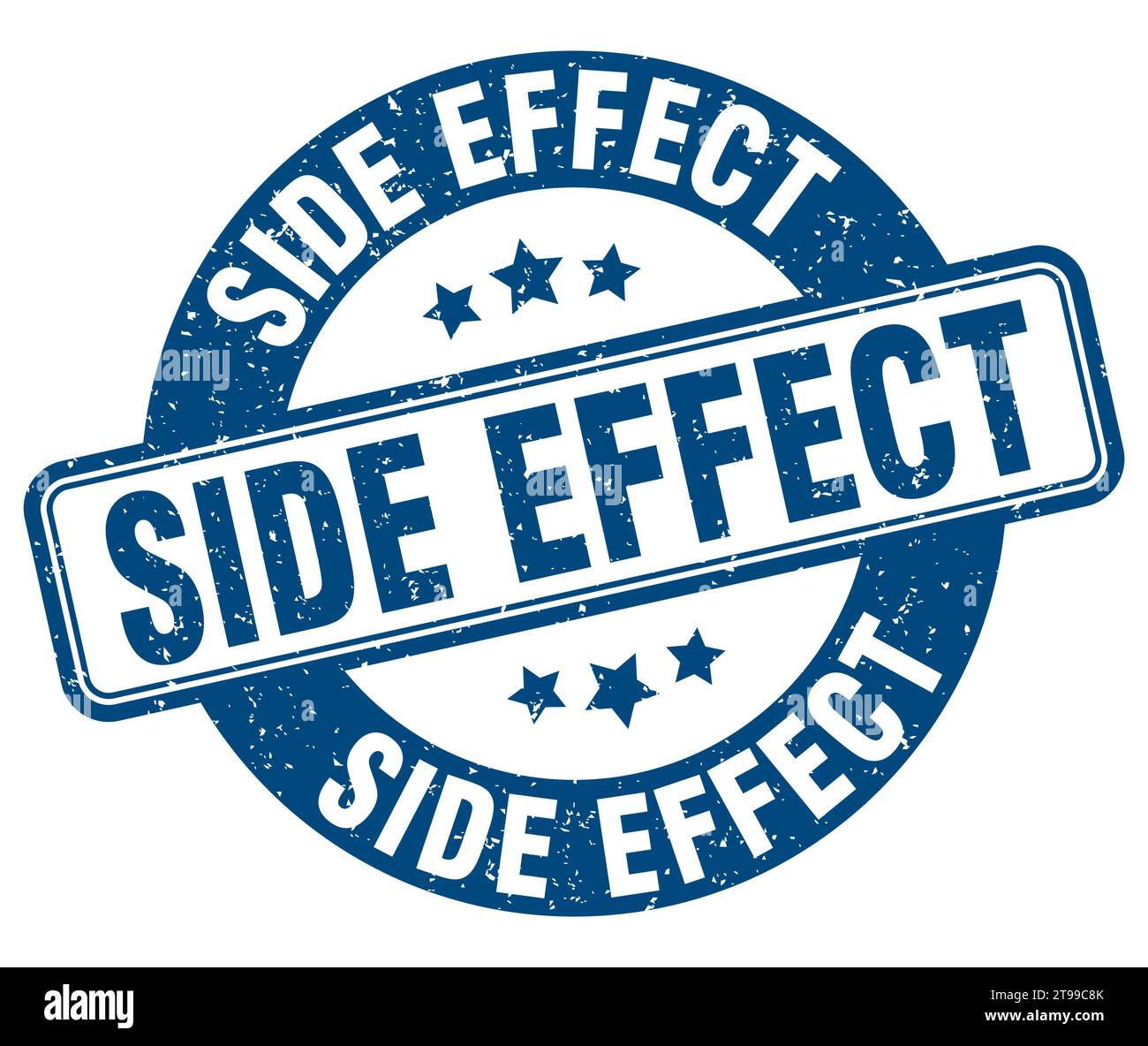 side effect stamp. side effect sign. round grunge label Stock Vector ...