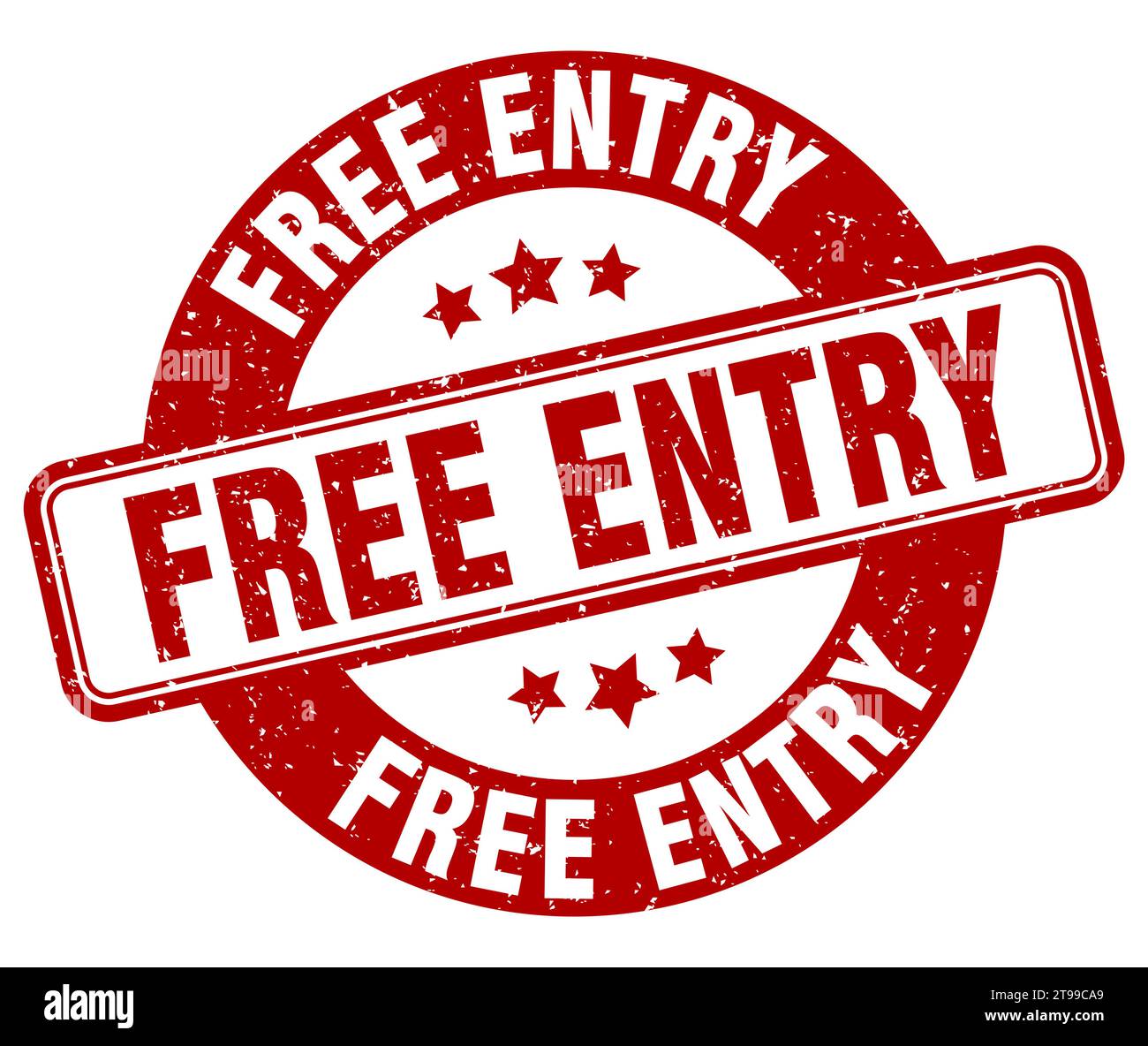 free entry stamp. free entry sign. round grunge label Stock Vector Image & Art - Alamy