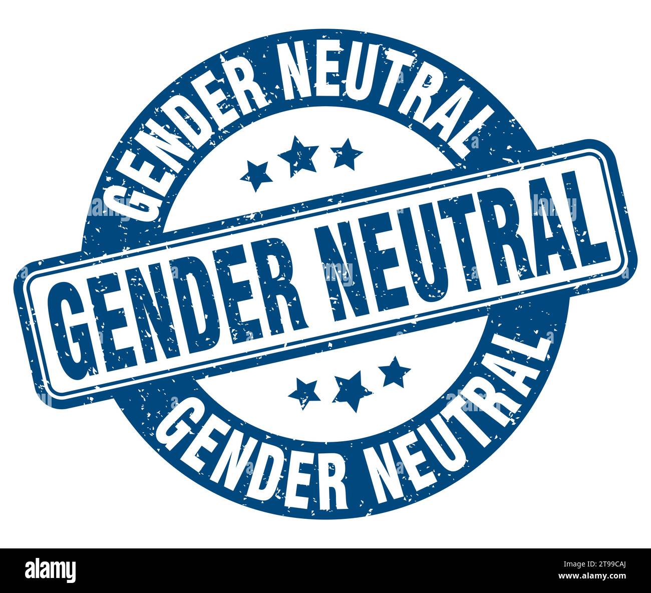 gender neutral stamp. gender neutral sign. round grunge label Stock ...