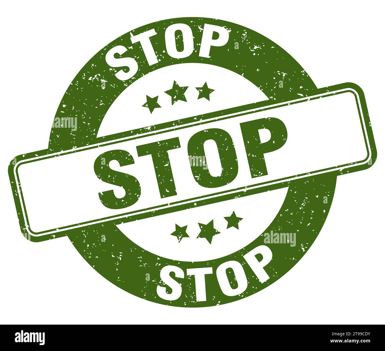 stop stamp. stop sign. round grunge label Stock Vector Image & Art - Alamy