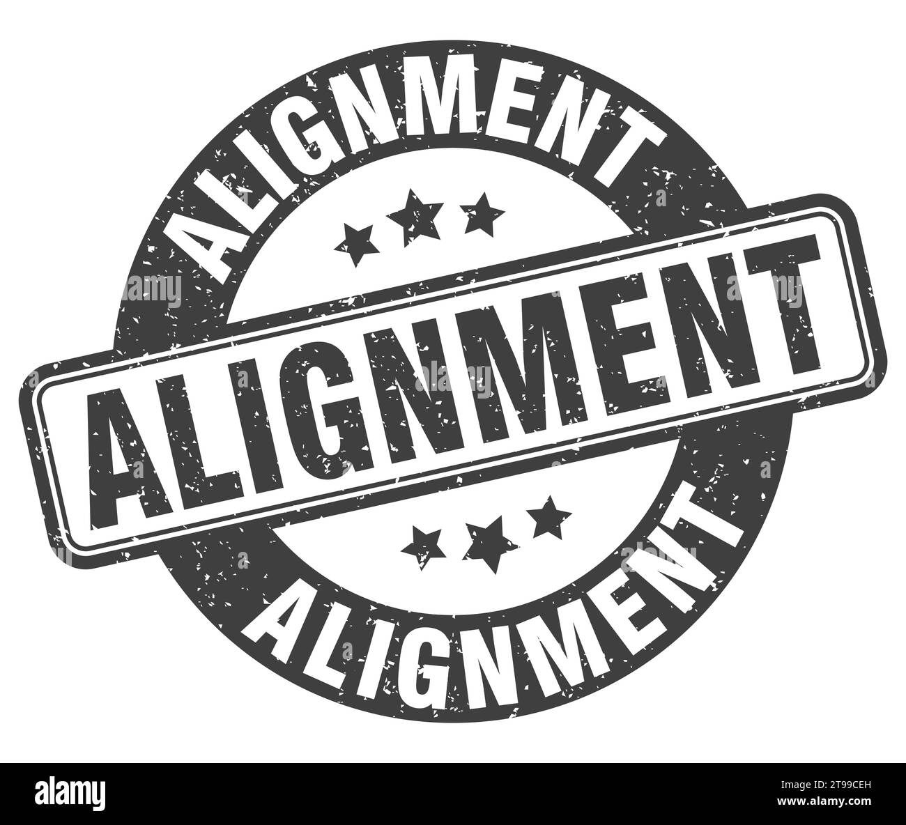 alignment stamp. alignment sign. round grunge label Stock Vector Image ...