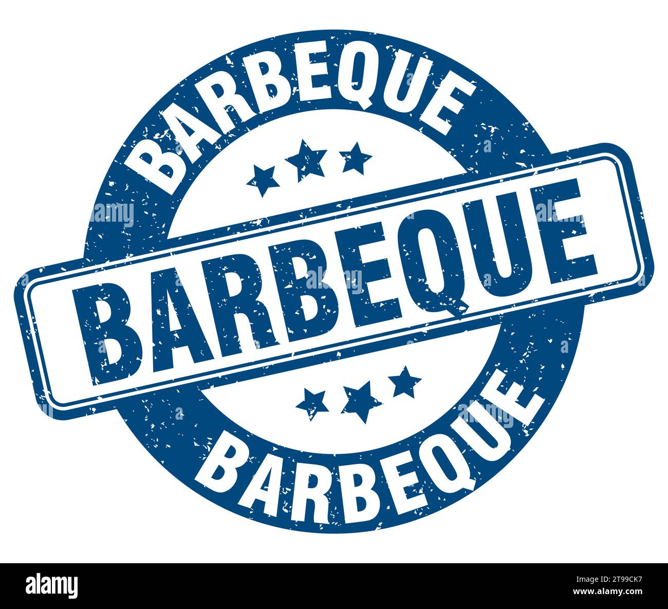 barbeque stamp. barbeque sign. round grunge label Stock Vector Image ...