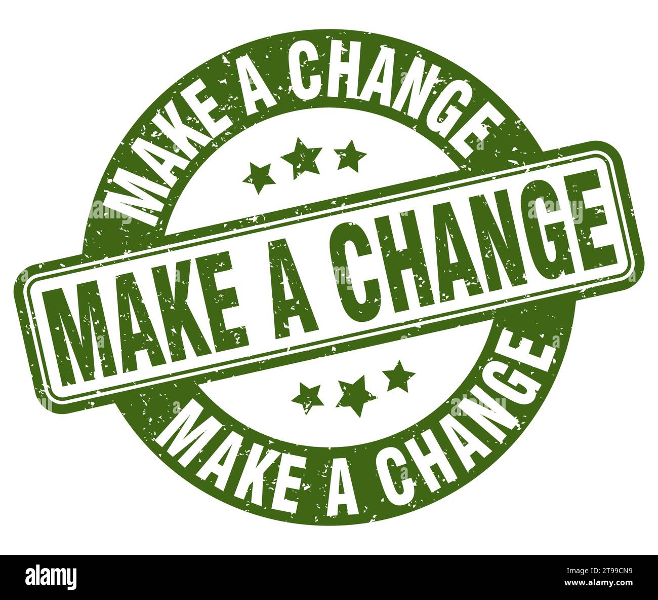 make a change stamp. make a change sign. round grunge label Stock ...