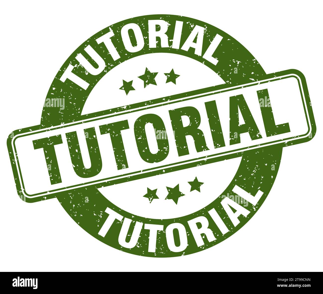 tutorial stamp. tutorial sign. round grunge label Stock Vector Image ...