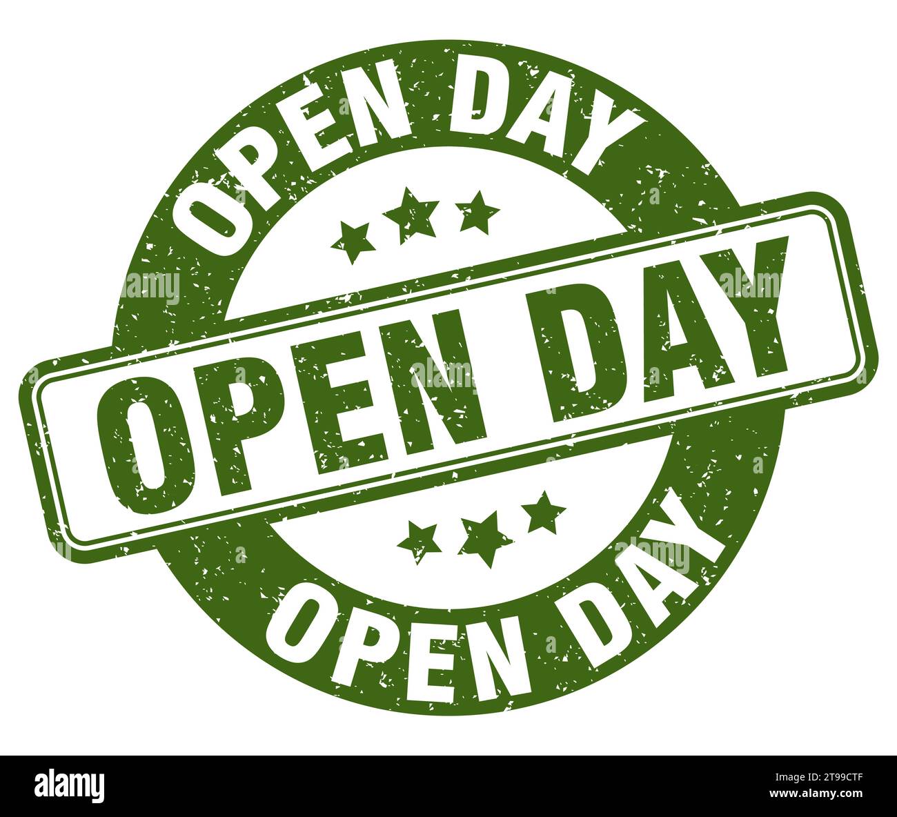 open day stamp. open day sign. round grunge label Stock Vector Image ...