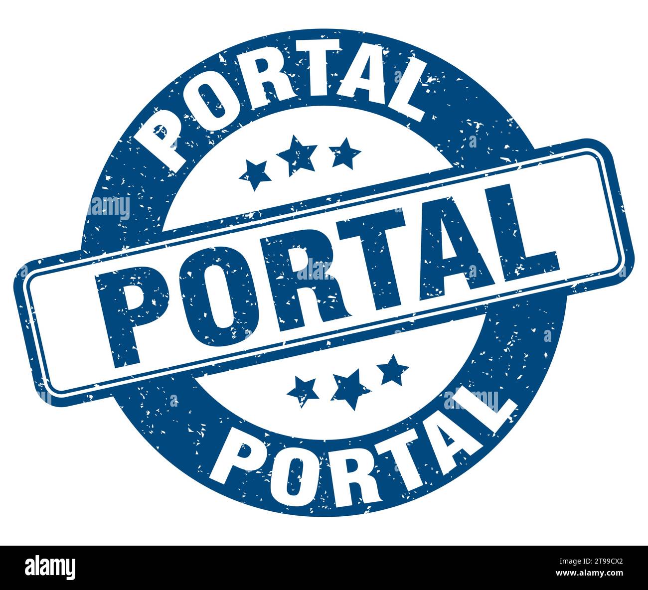 portal stamp. portal sign. round grunge label Stock Vector Image & Art ...