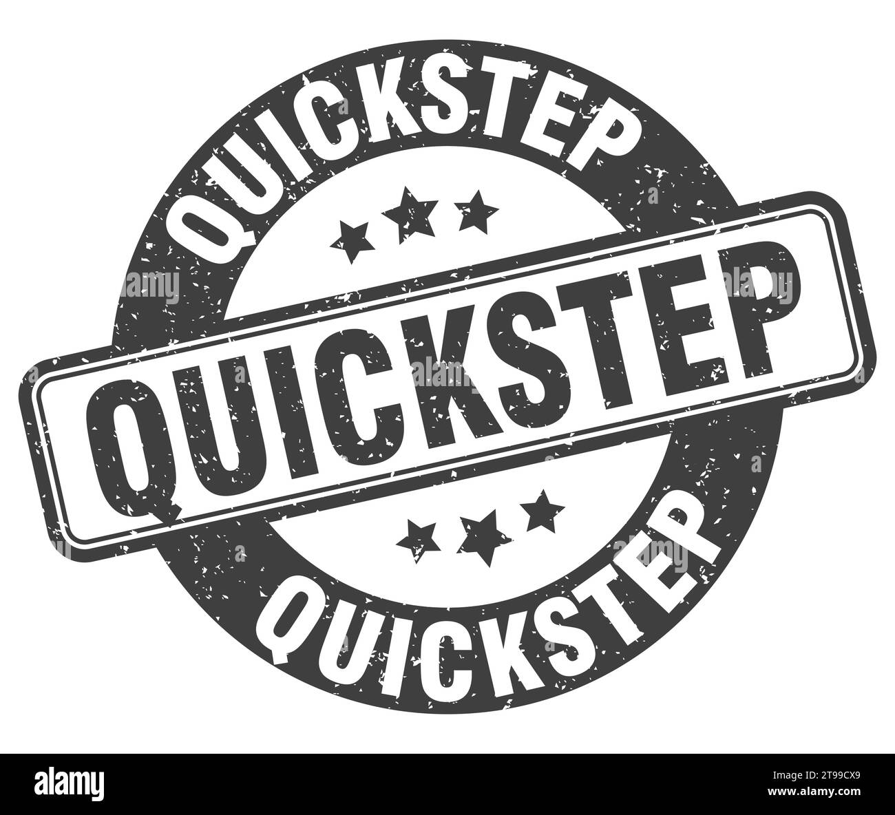 quickstep stamp. quickstep sign. round grunge label Stock Vector Image ...