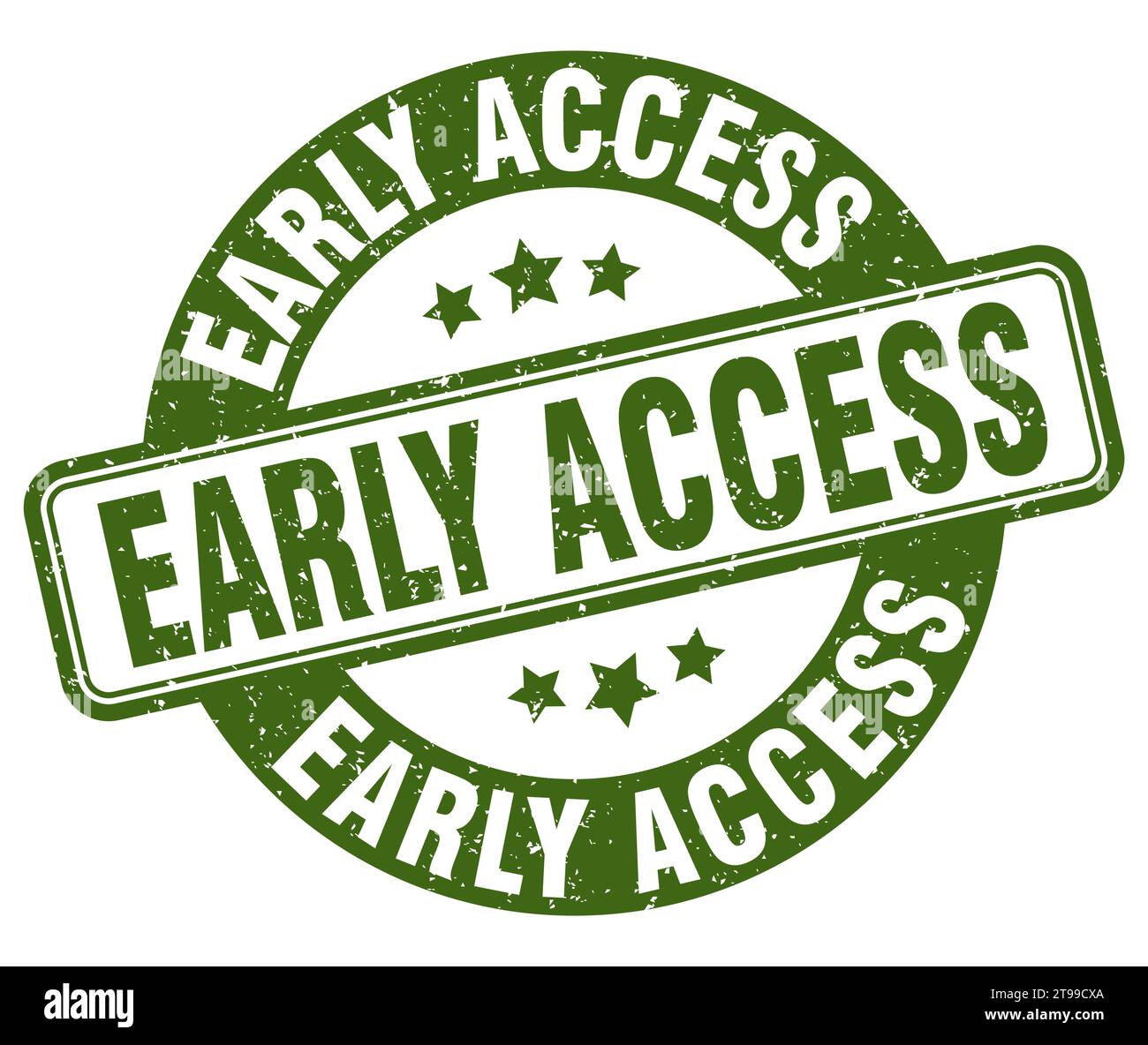 early access stamp. early access sign. round grunge label Stock Vector ...