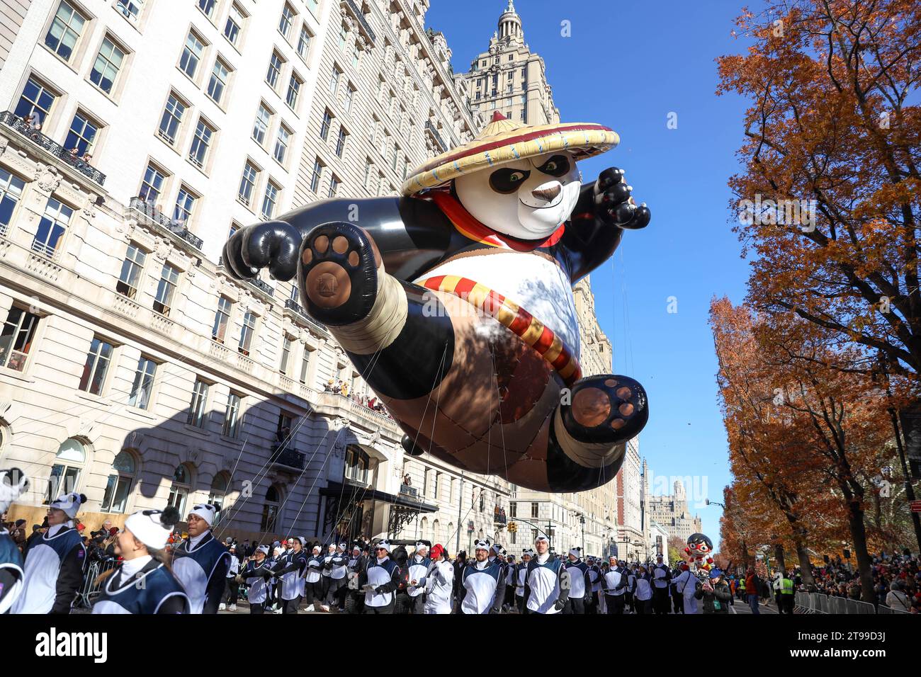 A view of the Po from Kung Fu Panda balloon at the 2023 Macy's ...