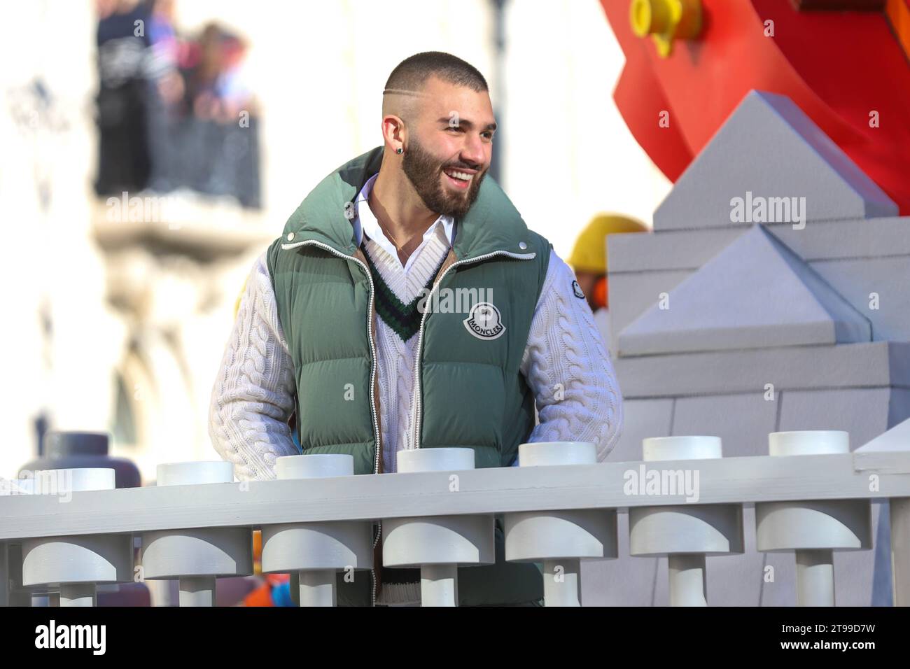 Manuel Turizo attends the 2023 Macy's Thanksgiving Day Parade on ...