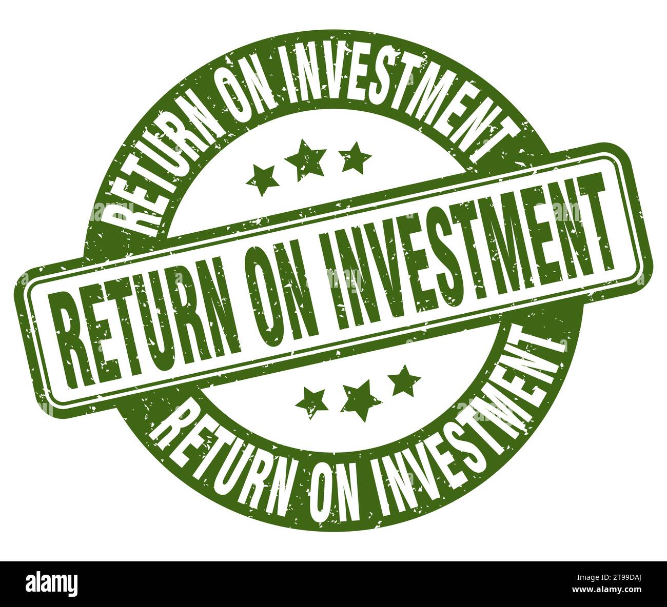 return on investment stamp. return on investment sign. round grunge ...