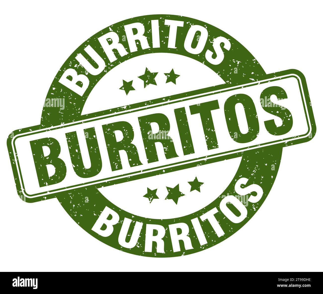 burritos stamp. burritos sign. round grunge label Stock Vector Image ...