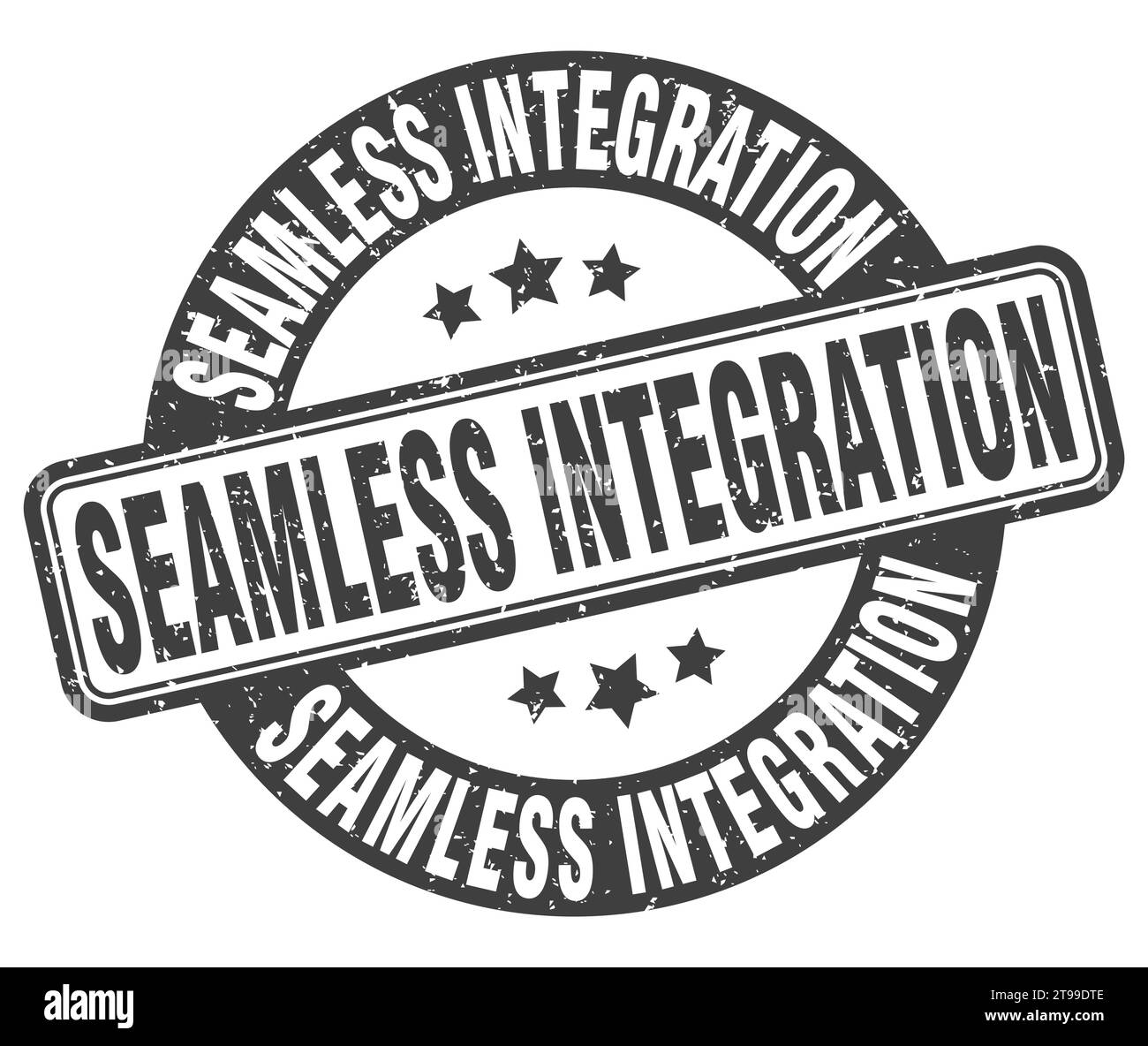 seamless integration stamp. seamless integration sign. round grunge ...