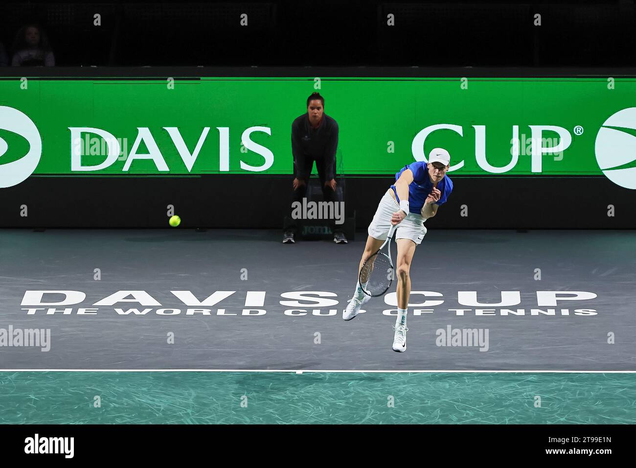 Malaga, Malaga, Spain. 23rd Nov, 2023. Jannik Sinner (ITA) in action ...