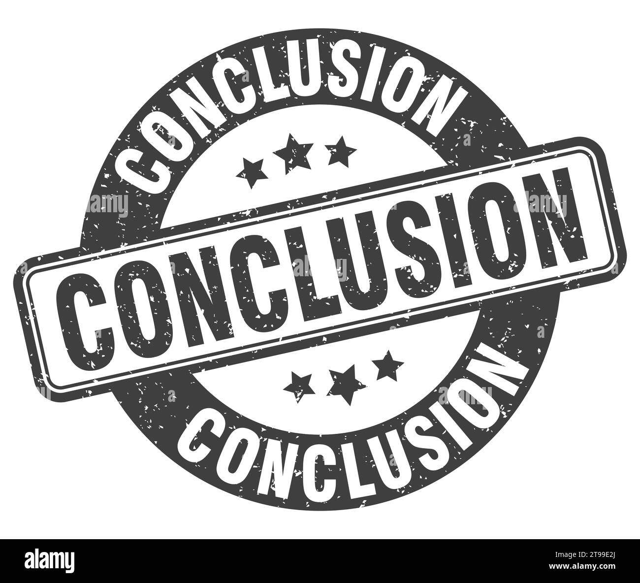 conclusion stamp. conclusion sign. round grunge label Stock Vector ...