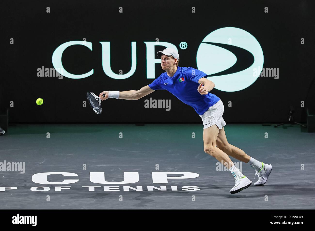 Malaga, Malaga, Spain. 23rd Nov, 2023. Jannik Sinner (ITA) in action ...