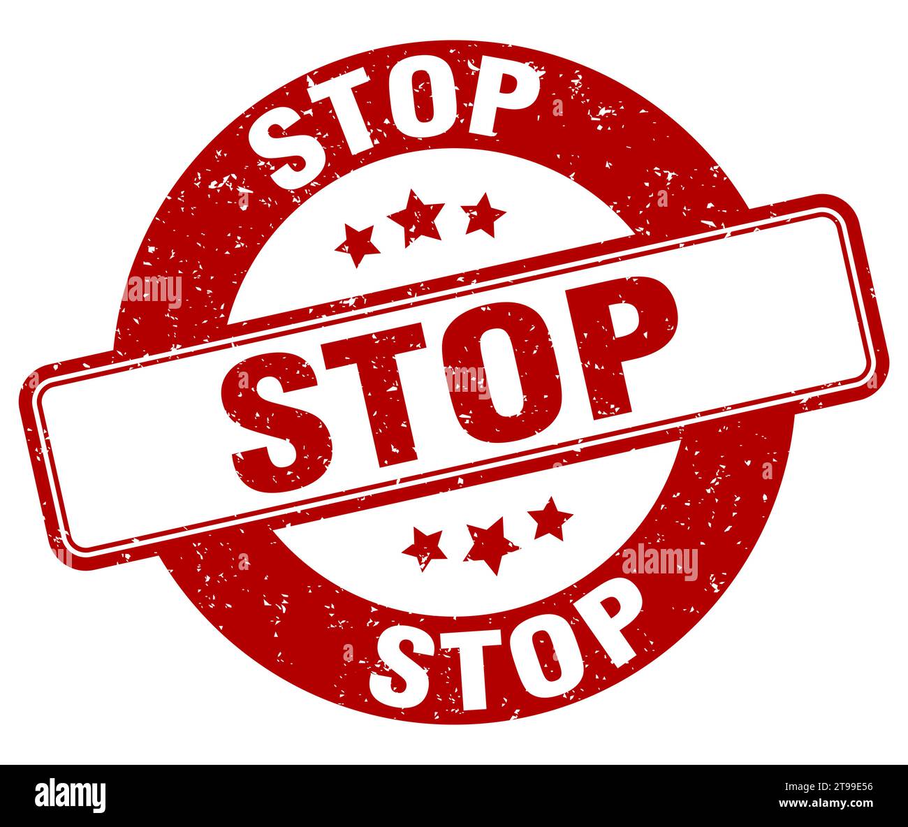stop stamp. stop sign. round grunge label Stock Vector Image & Art - Alamy