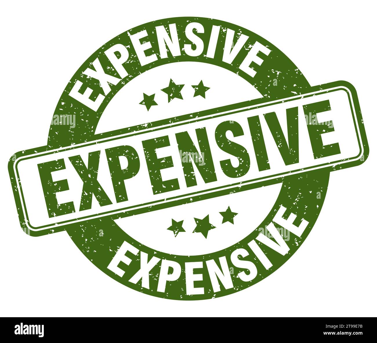 expensive stamp. expensive sign. round grunge label Stock Vector Image ...