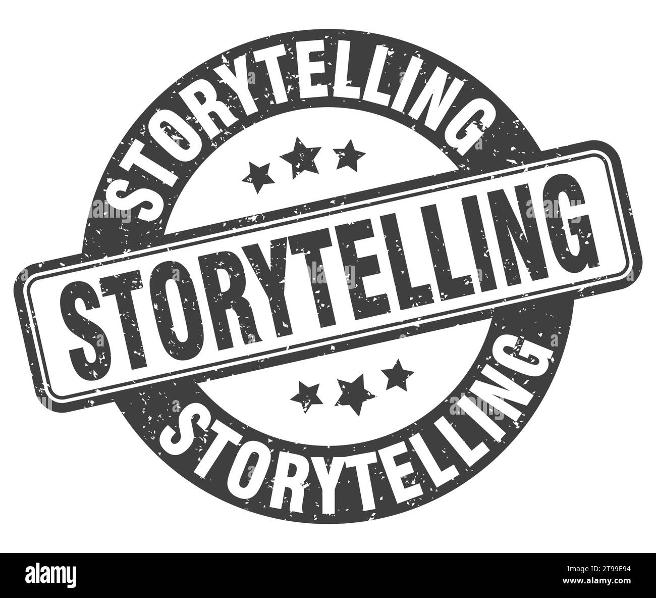 storytelling stamp. storytelling sign. round grunge label Stock Vector ...