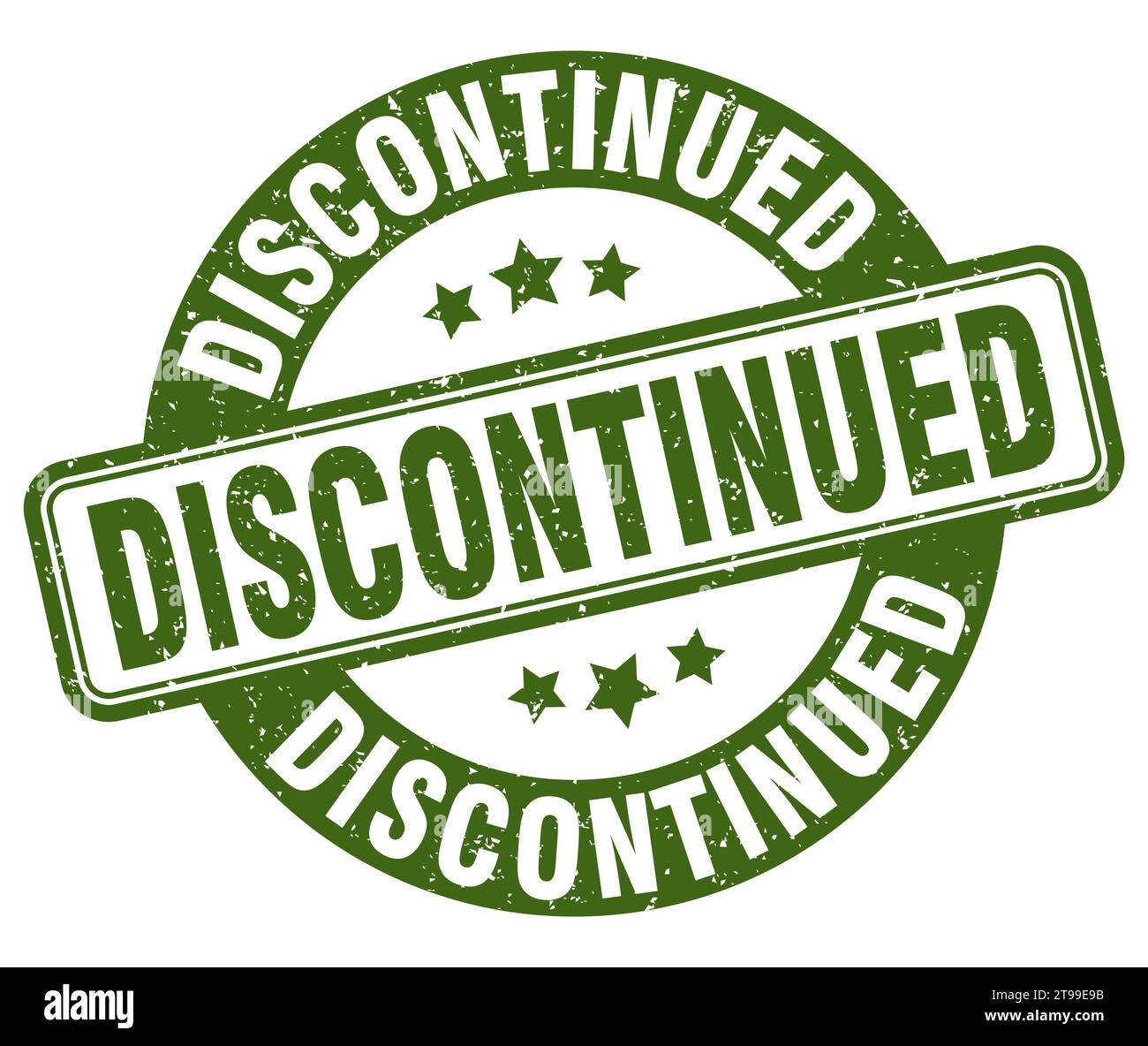 discontinued stamp. discontinued sign. round grunge label Stock Vector ...