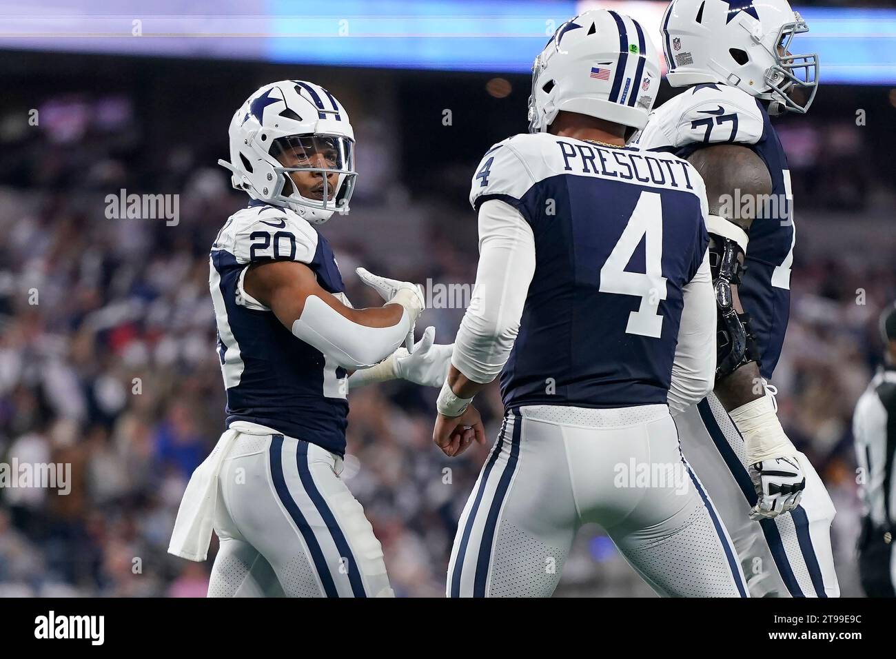 Dallas Cowboys running back Tony Pollard (20) celebrates with ...