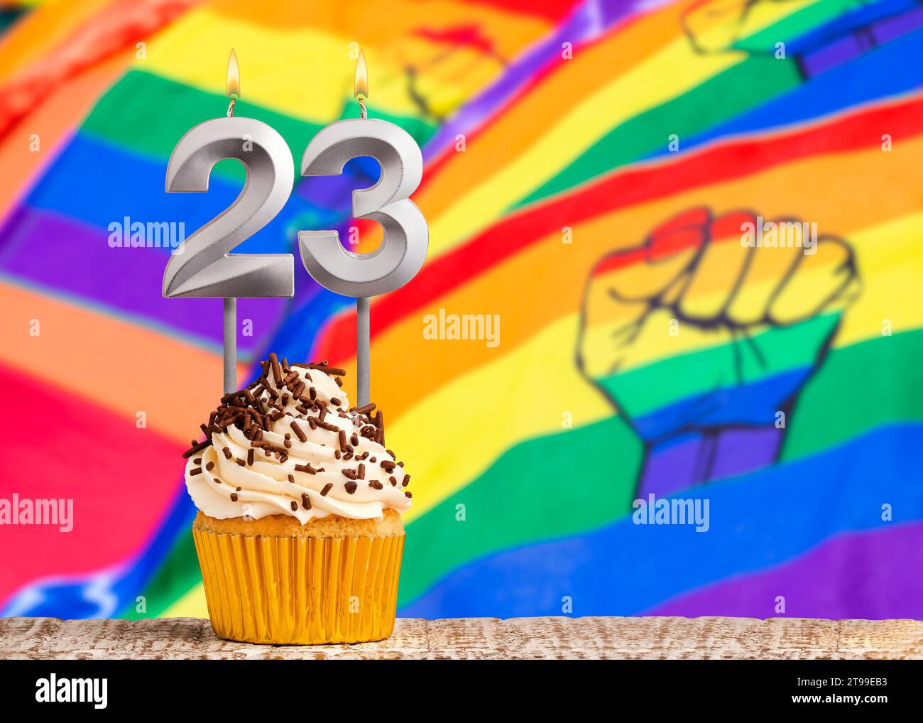 Gay pride bunting hi-res stock photography and images - Alamy
