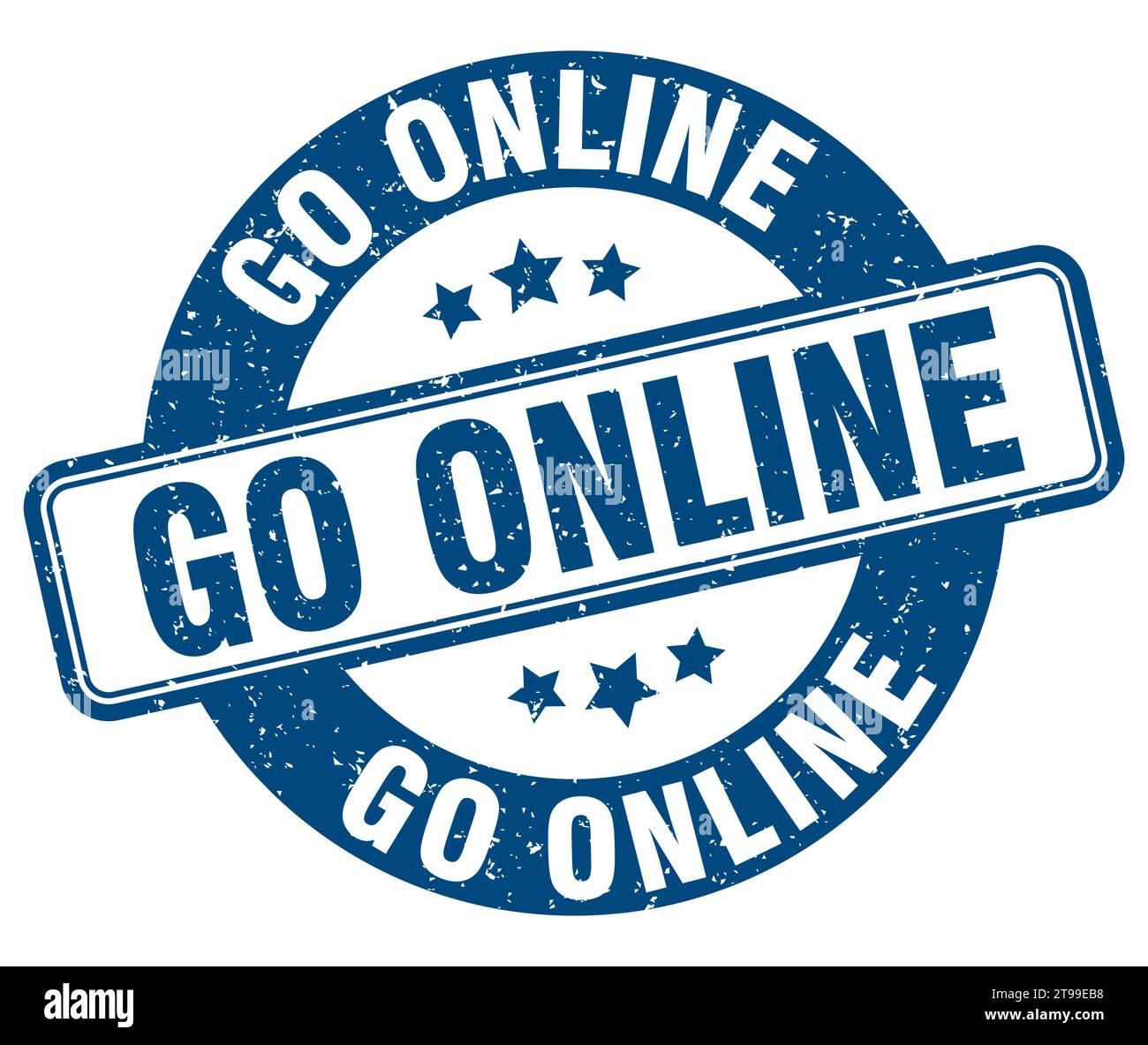 go online stamp. go online sign. round grunge label Stock Vector Image ...