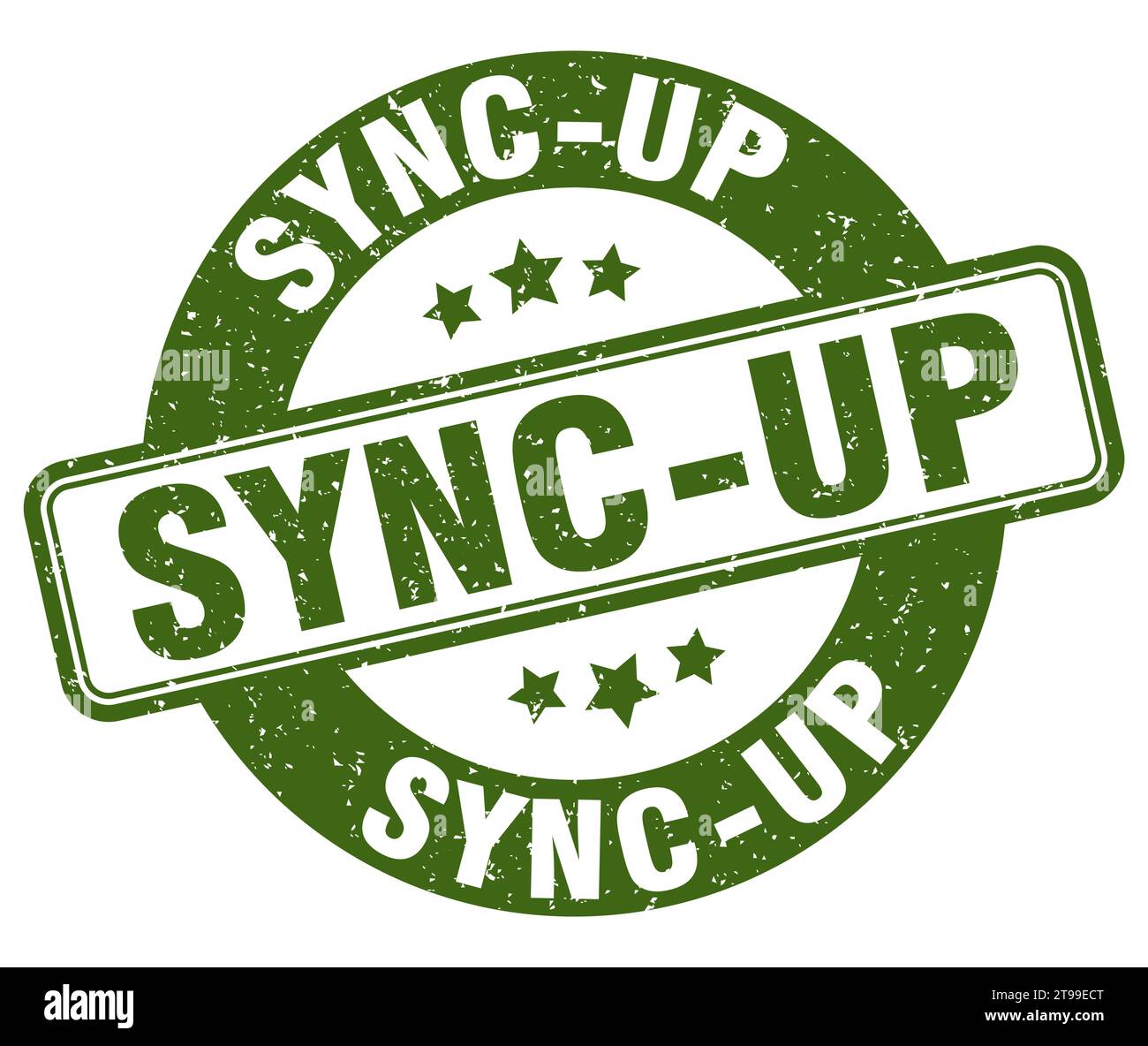 sync-up stamp. sync-up sign. round grunge label Stock Vector Image ...