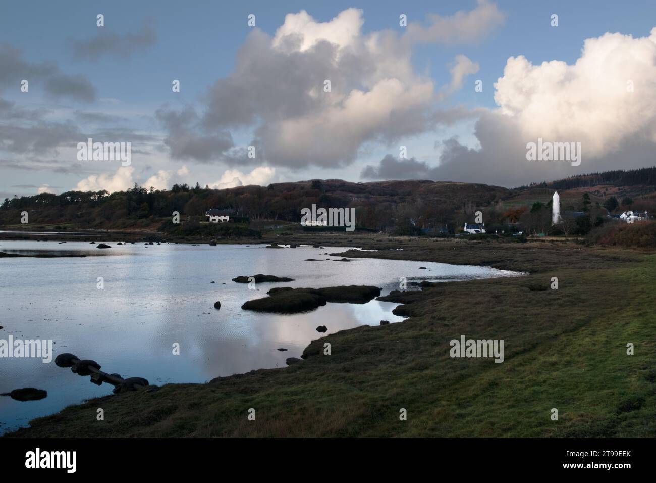 Kilmore Church and Loch a Chumhainn, Dervaig, Isle of Mull, Scotland ...
