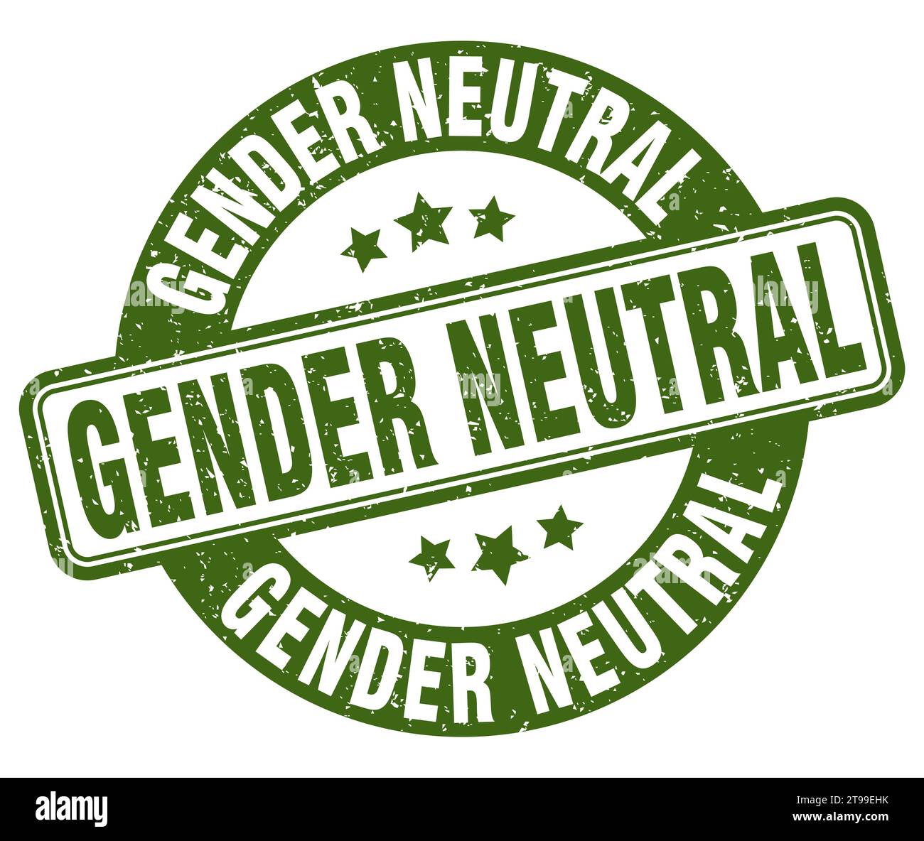 gender neutral stamp. gender neutral sign. round grunge label Stock ...