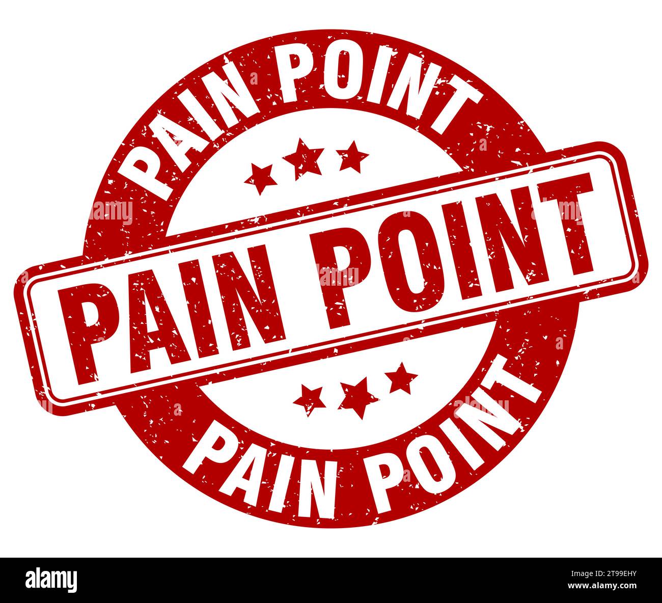 pain point stamp. pain point sign. round grunge label Stock Vector ...