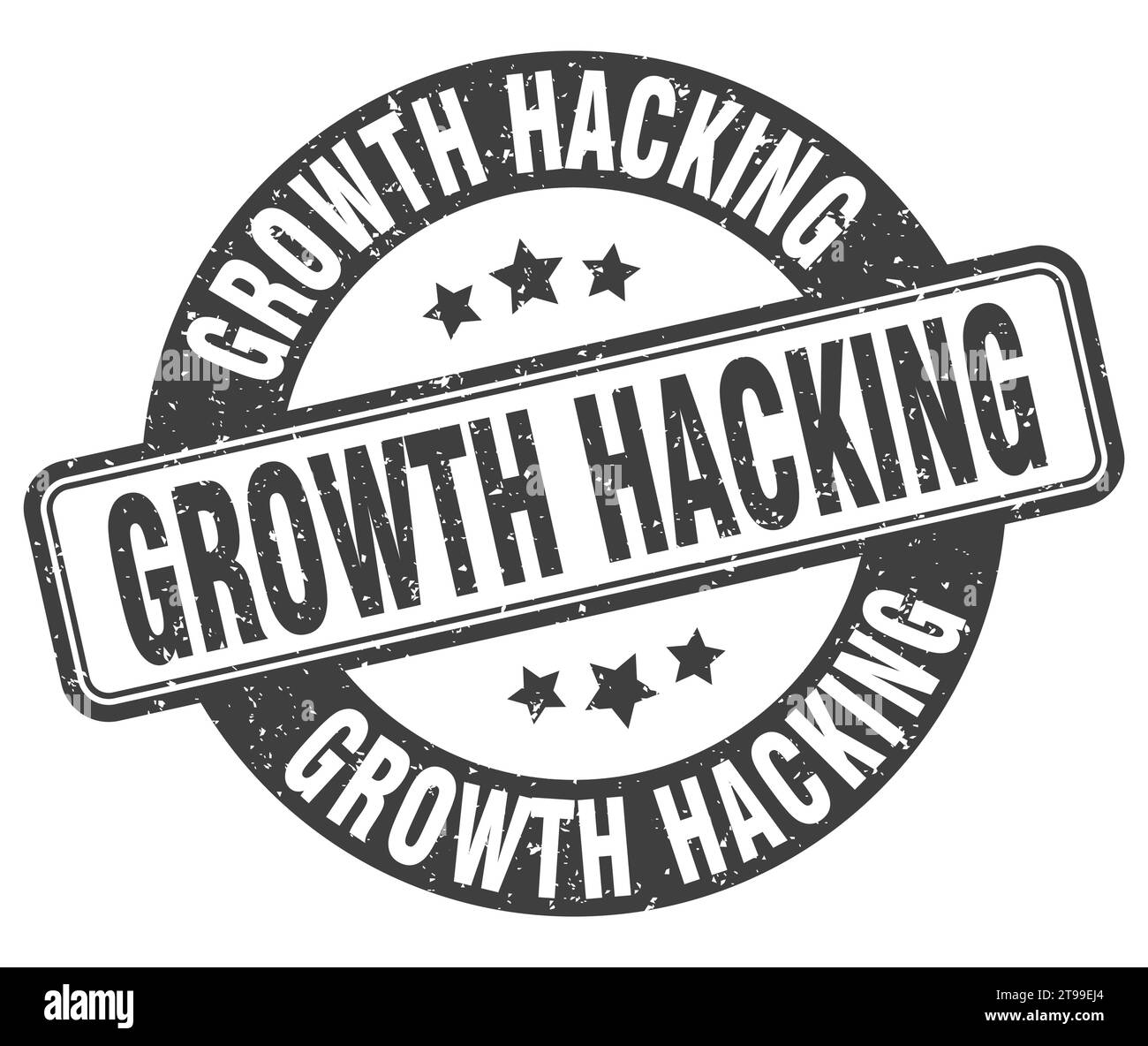 growth hacking stamp. growth hacking sign. round grunge label Stock ...