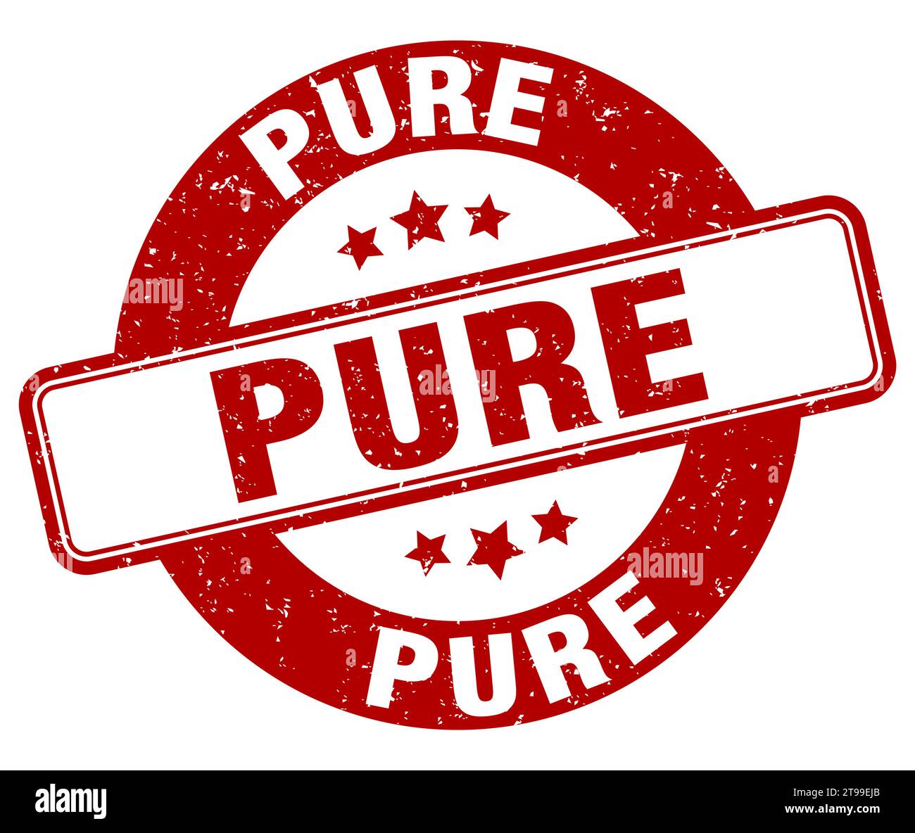 pure stamp. pure sign. round grunge label Stock Vector Image & Art - Alamy