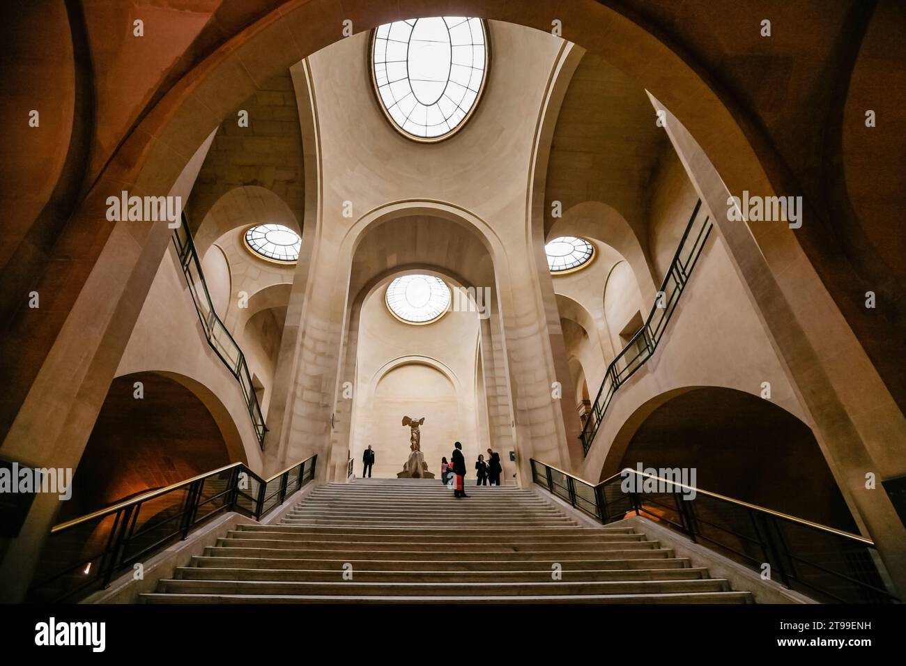 Staircase in the Louvre Museum in Paris, France Stock Photo - Alamy