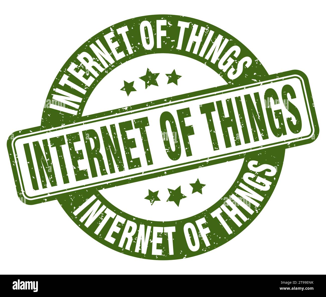 internet of things stamp. internet of things sign. round grunge label ...