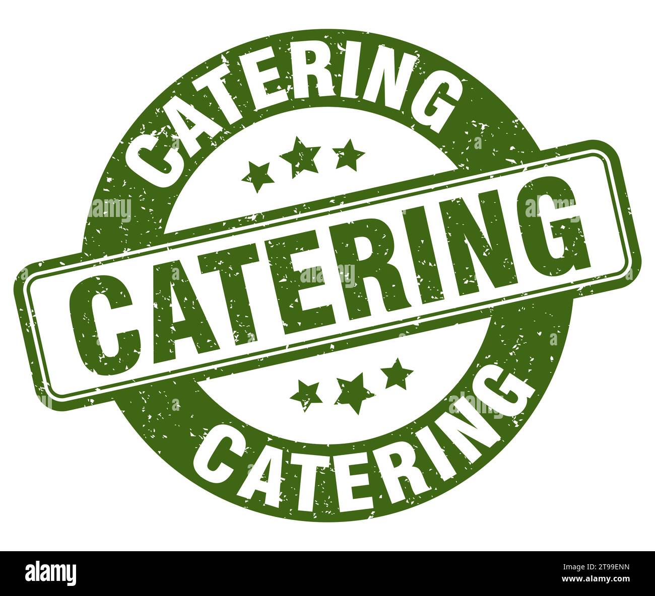 catering stamp. catering sign. round grunge label Stock Vector Image ...