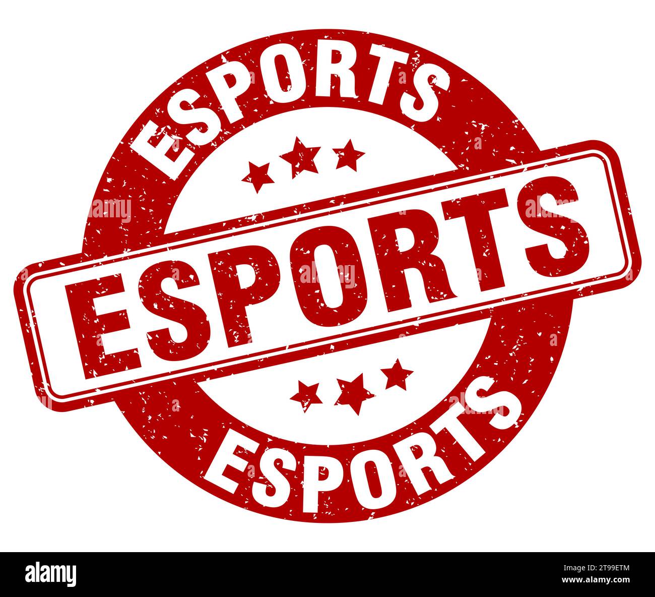 esports stamp. esports sign. round grunge label Stock Vector Image ...