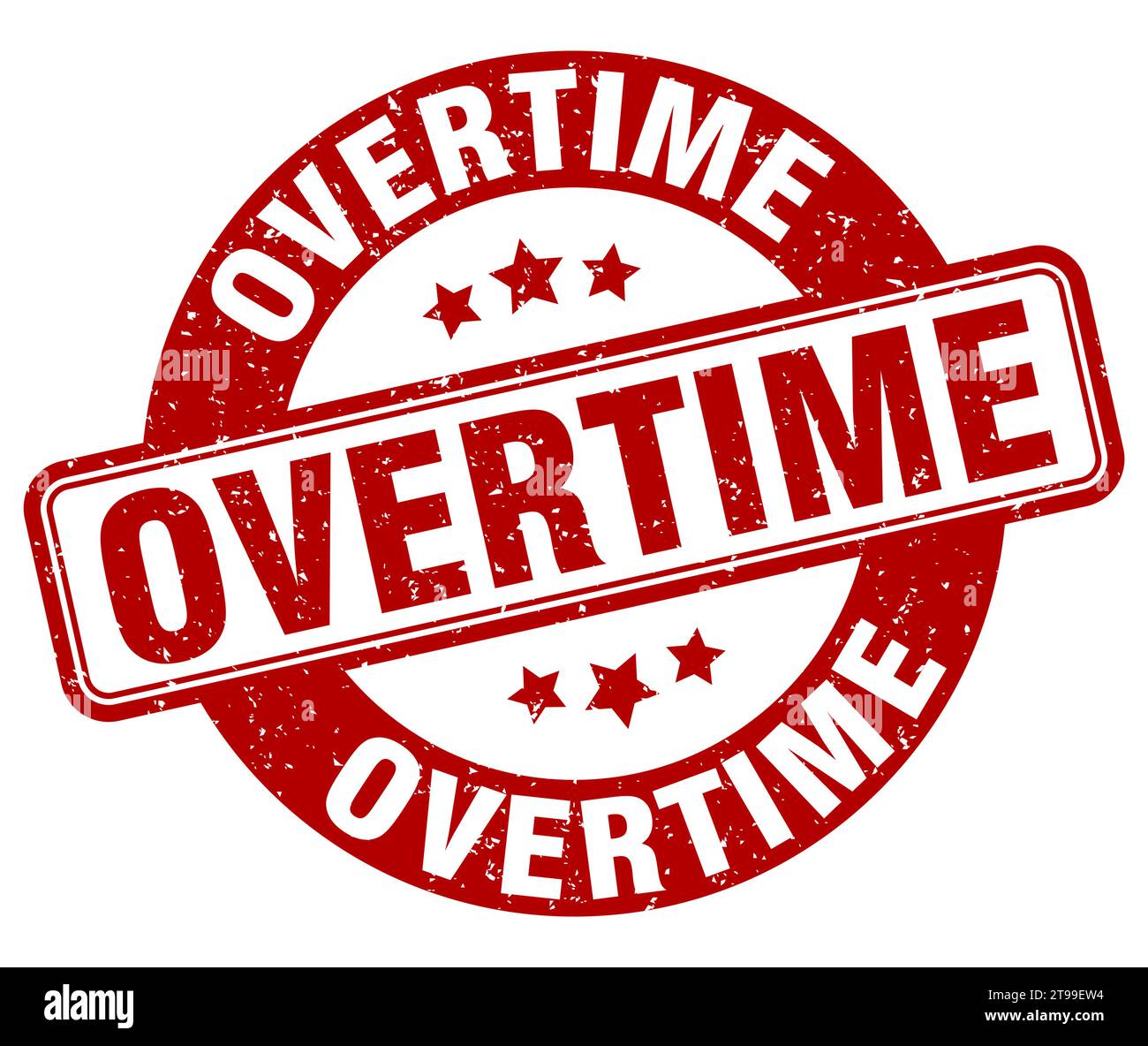 overtime stamp. overtime sign. round grunge label Stock Vector Image ...