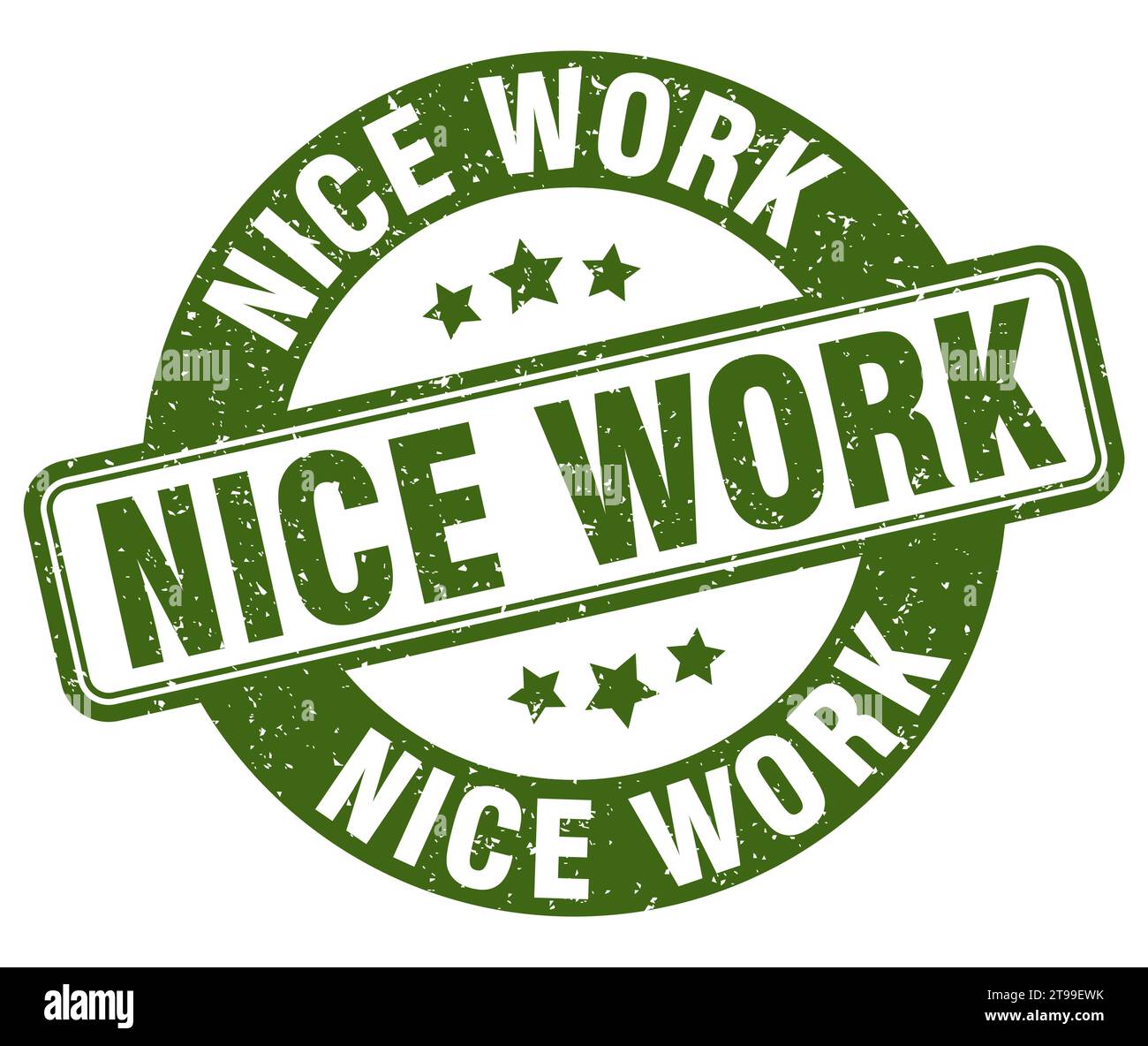 nice work stamp. nice work sign. round grunge label Stock Vector Image ...