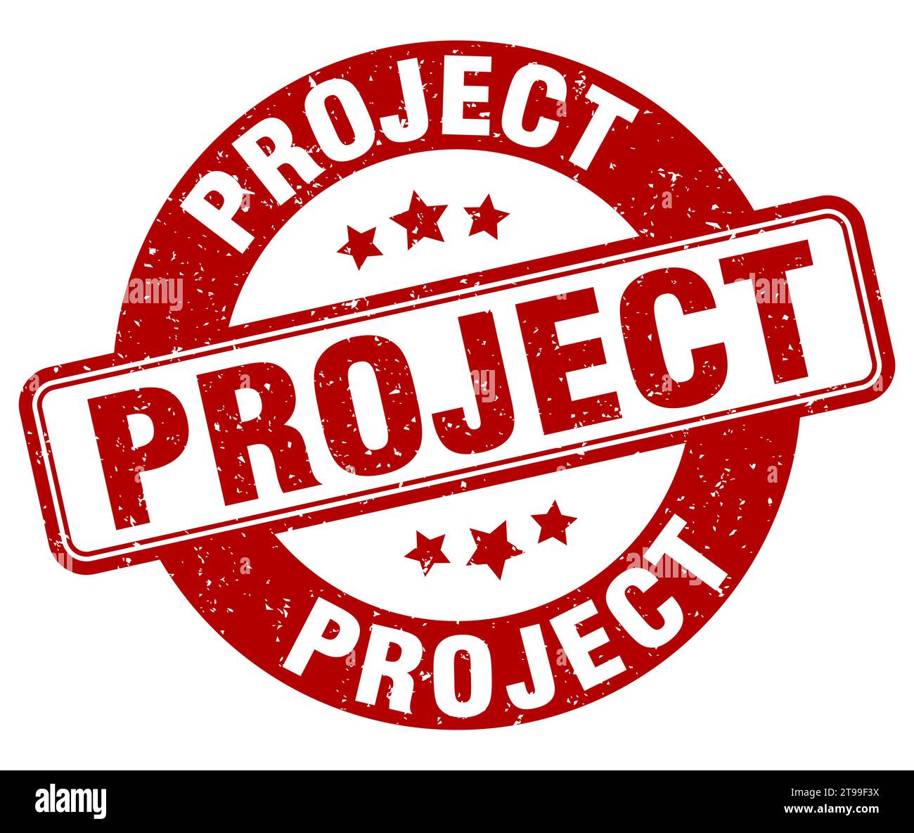 project stamp. project sign. round grunge label Stock Vector Image ...