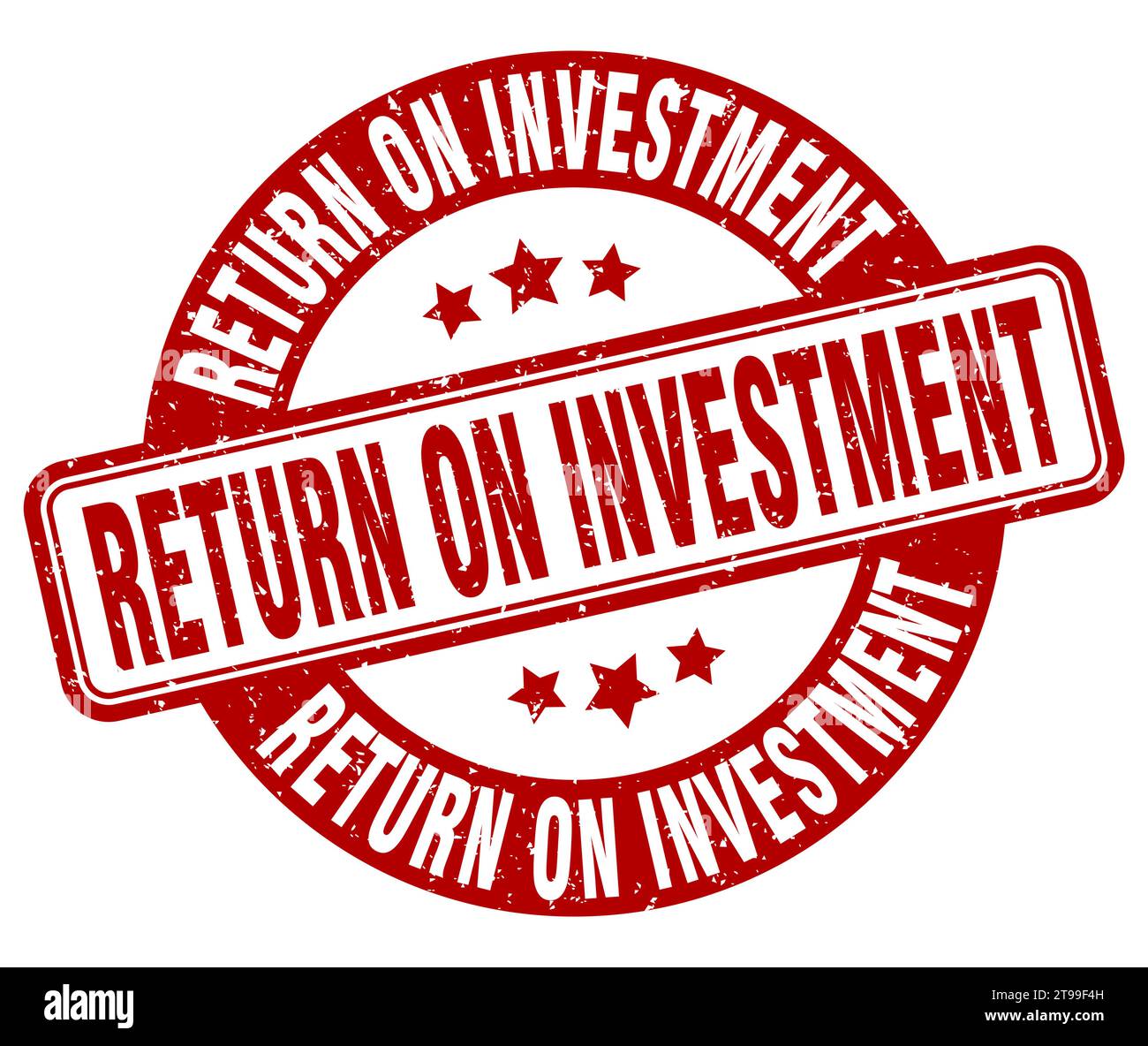 return on investment stamp. return on investment sign. round grunge ...