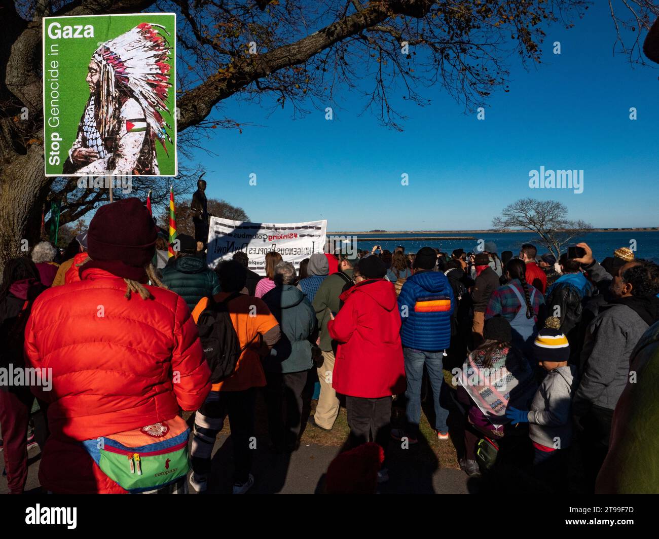 Plymouth, Massachusetts, USA. 23rd Nov, 2023. Native Americans and ...