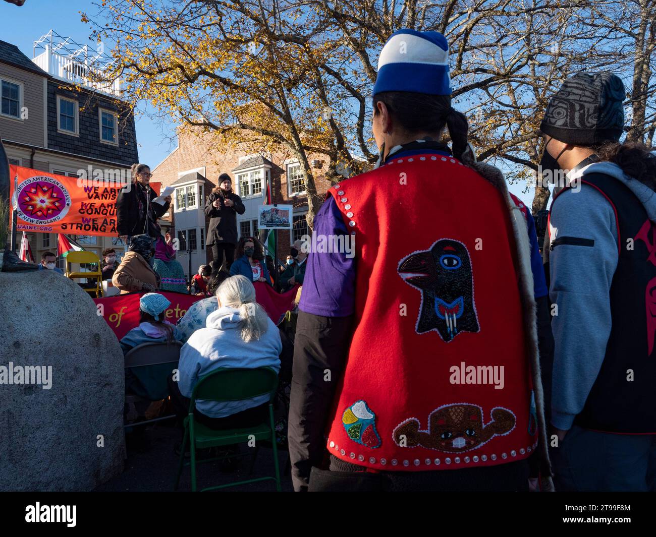 Plymouth, Massachusetts, USA. 23rd Nov, 2023. Native Americans and ...
