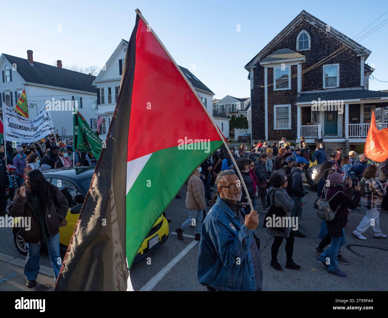 Plymouth, Massachusetts, USA. 23rd Nov, 2023. Native Americans and ...